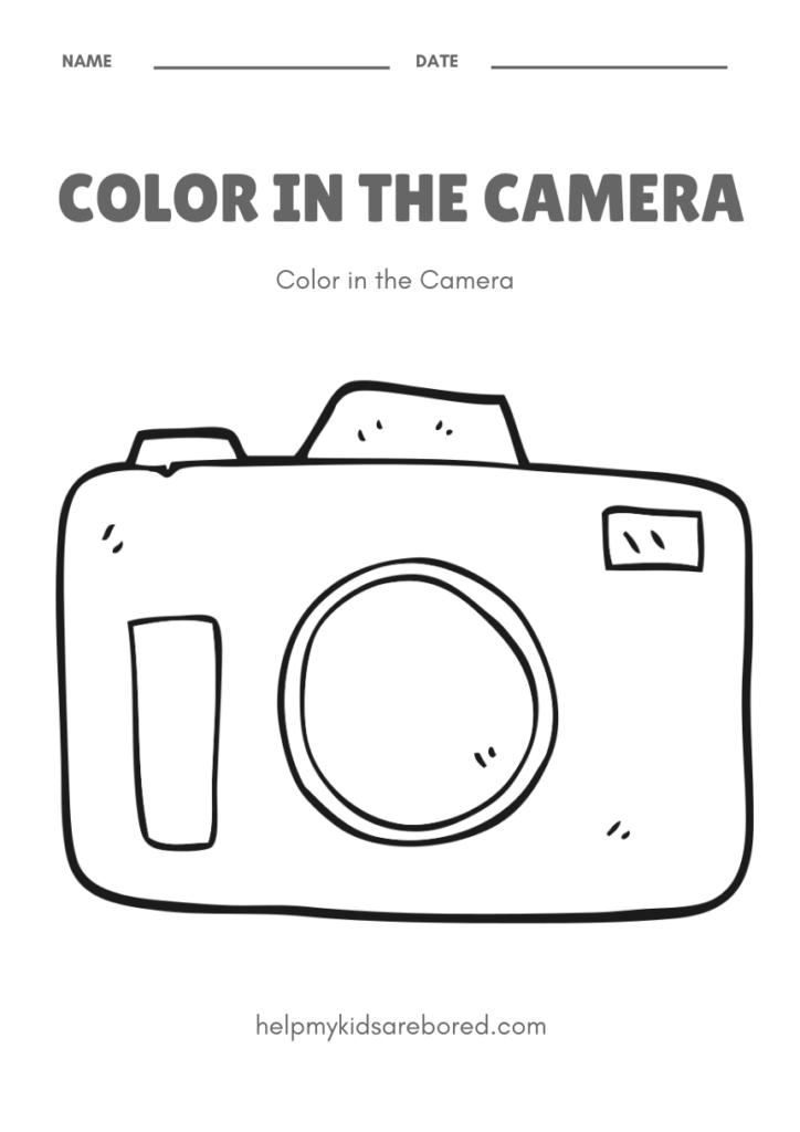 Camera & Photography Themed Children's Activity Sheets - Help My Kids ... Camera & Photography Themed Children's Activity Sheets - Help My Kids ...